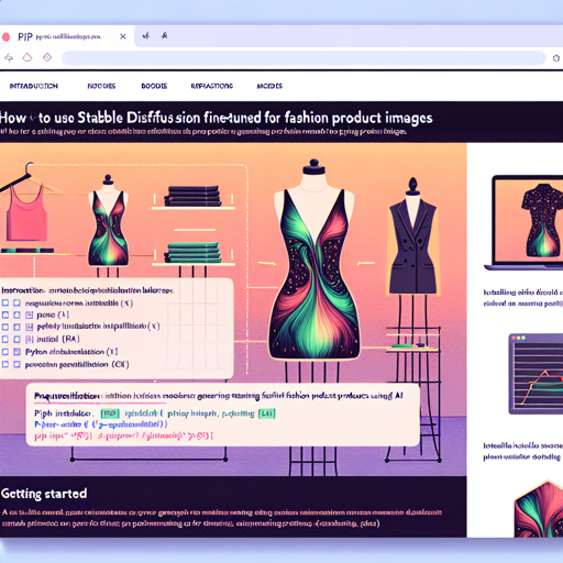 How to Use Stable Diffusion Fine-Tuned for Fashion Product Images fxis.ai