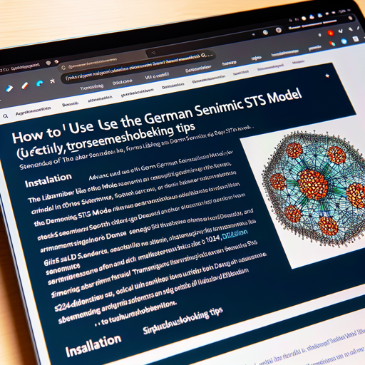 How to Use the German Semantic STS Model fxis.ai